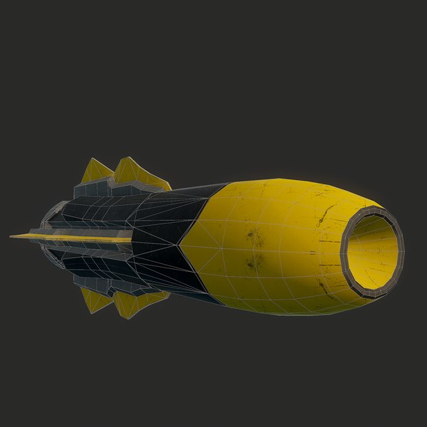 3d military missile model