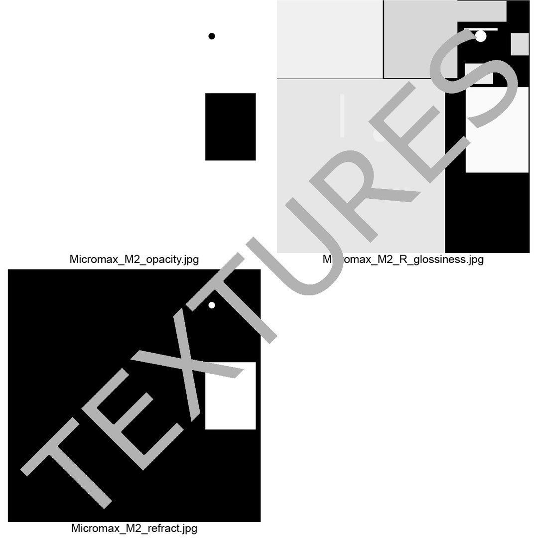 3d model micromax m2 gray