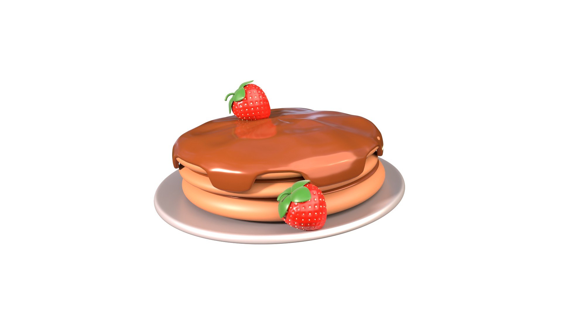 Pancake 3D Illustration 3D Model - TurboSquid 2235450