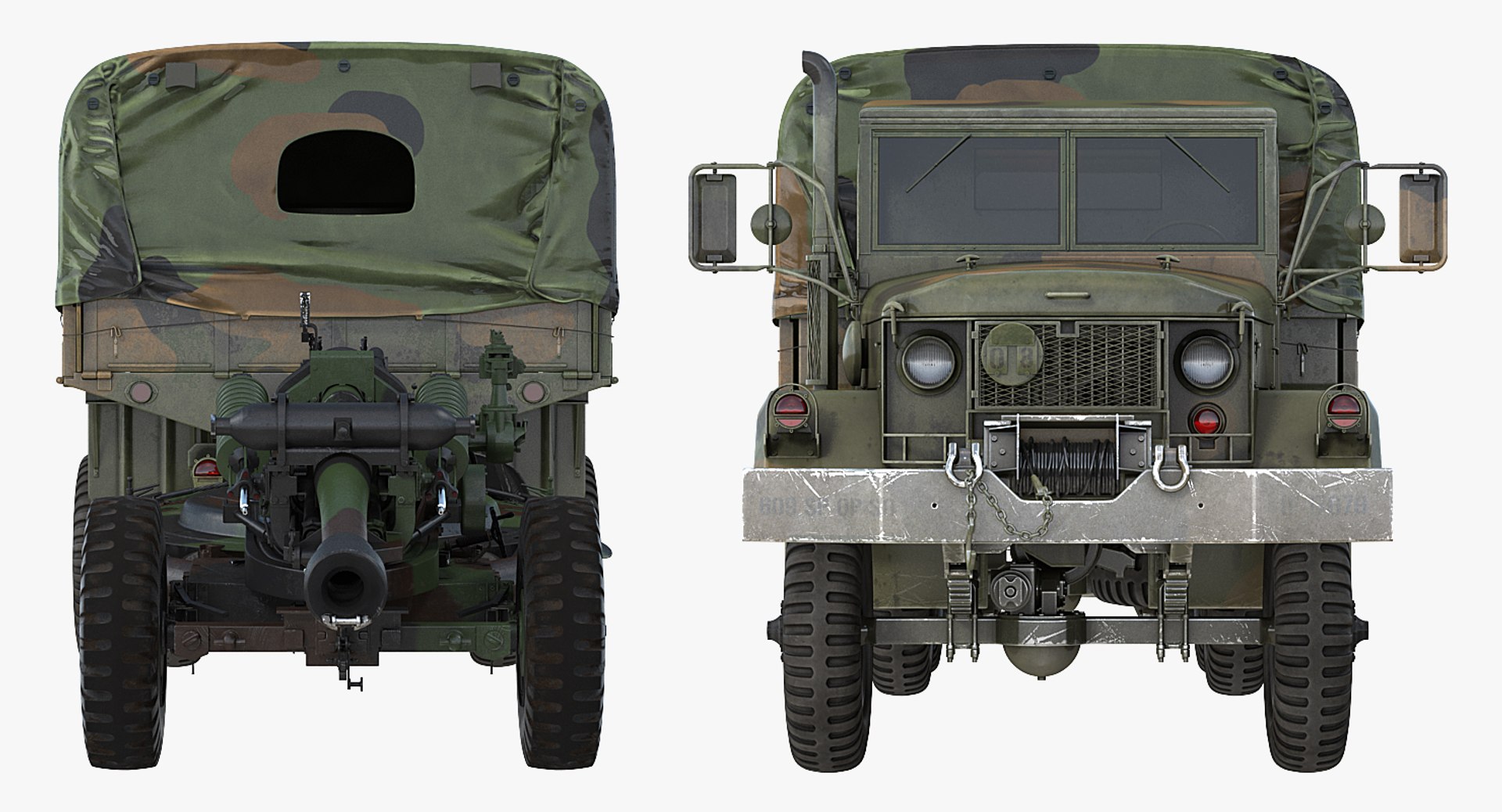 Military Truck M35a2 Field 3D Model - TurboSquid 1243732