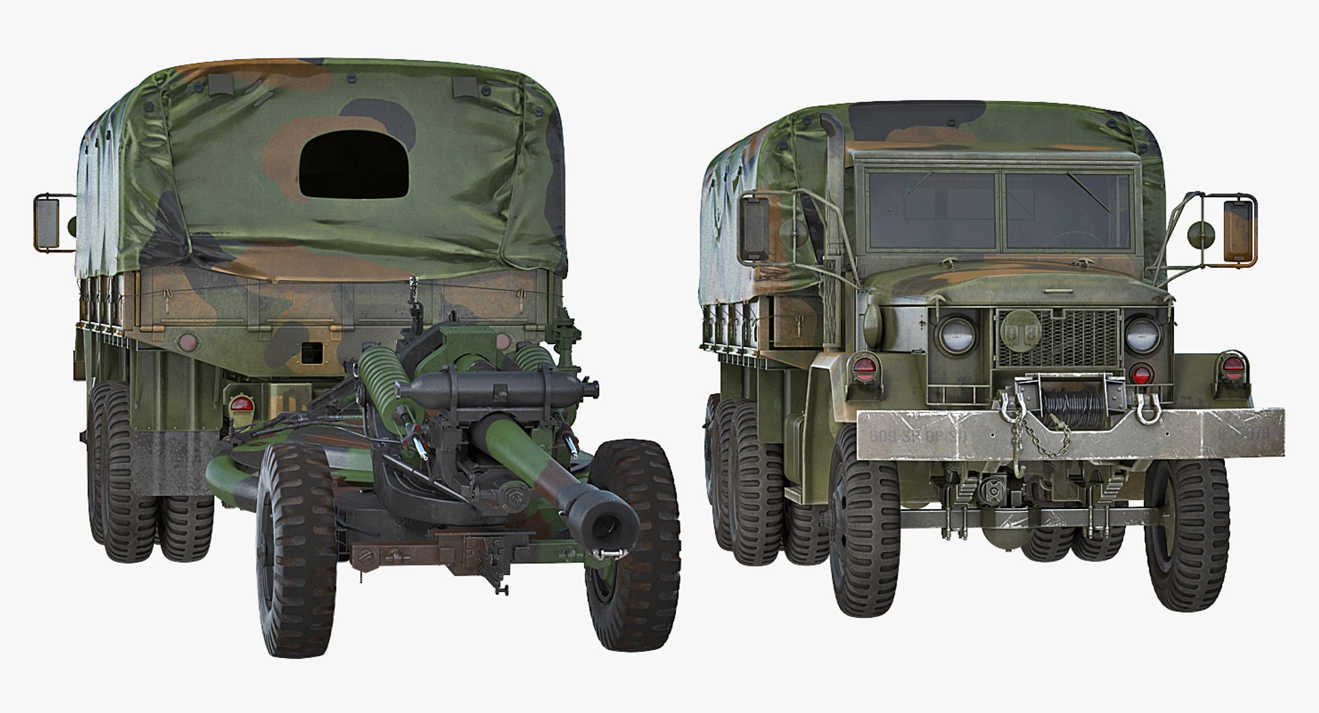 Military Truck M35a2 Field 3D Model - TurboSquid 1243732