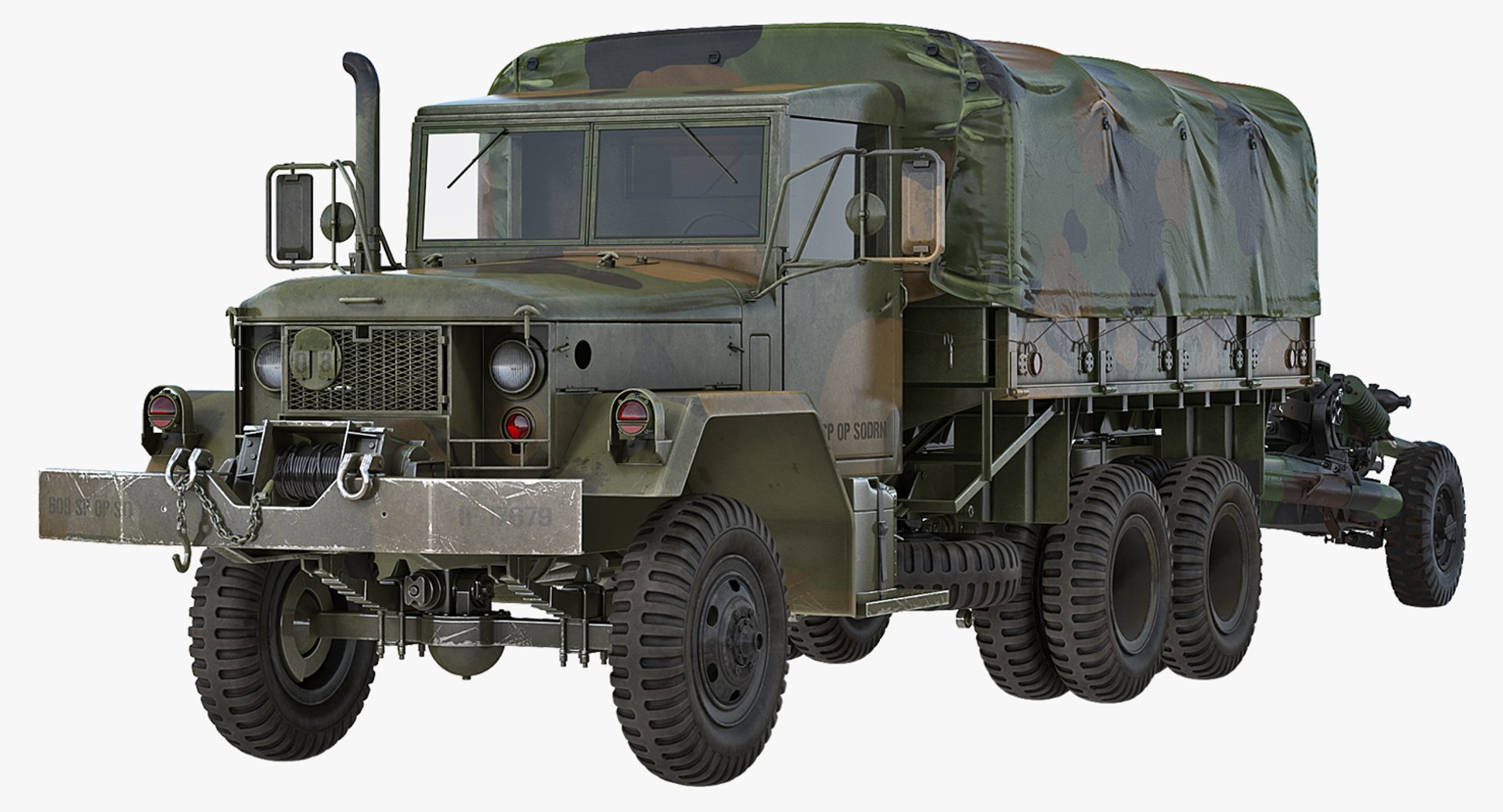 Military Truck M35a2 Field 3D Model - TurboSquid 1243732
