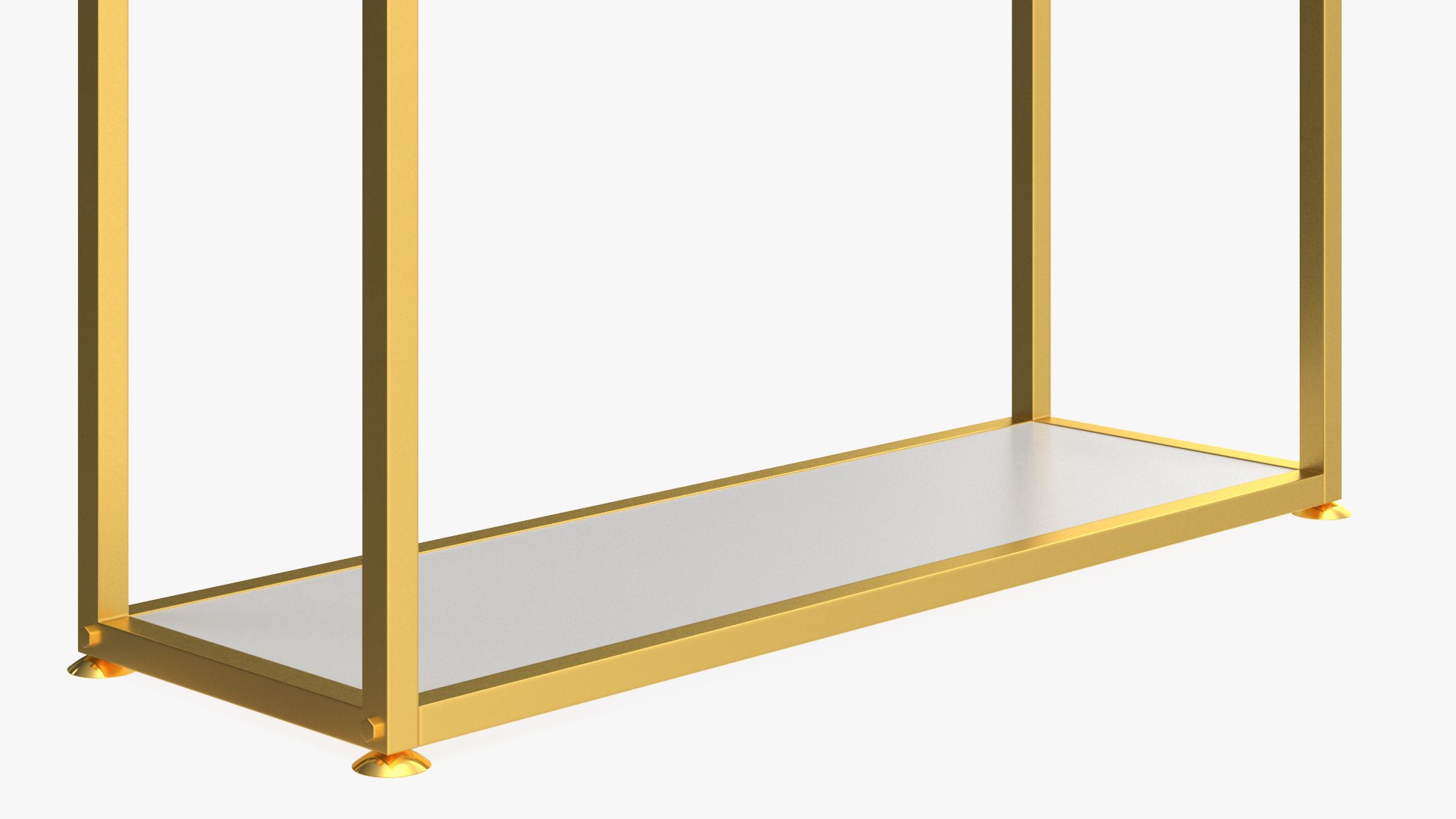3D Golden Cloth Rack With Shelf - TurboSquid 2247515