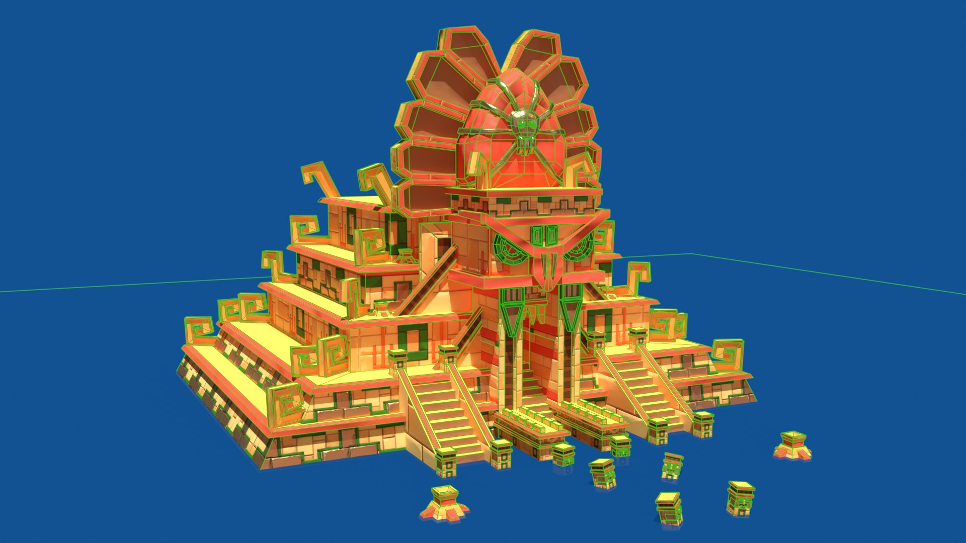 Stylized Incan Temple 3D - TurboSquid 2392749