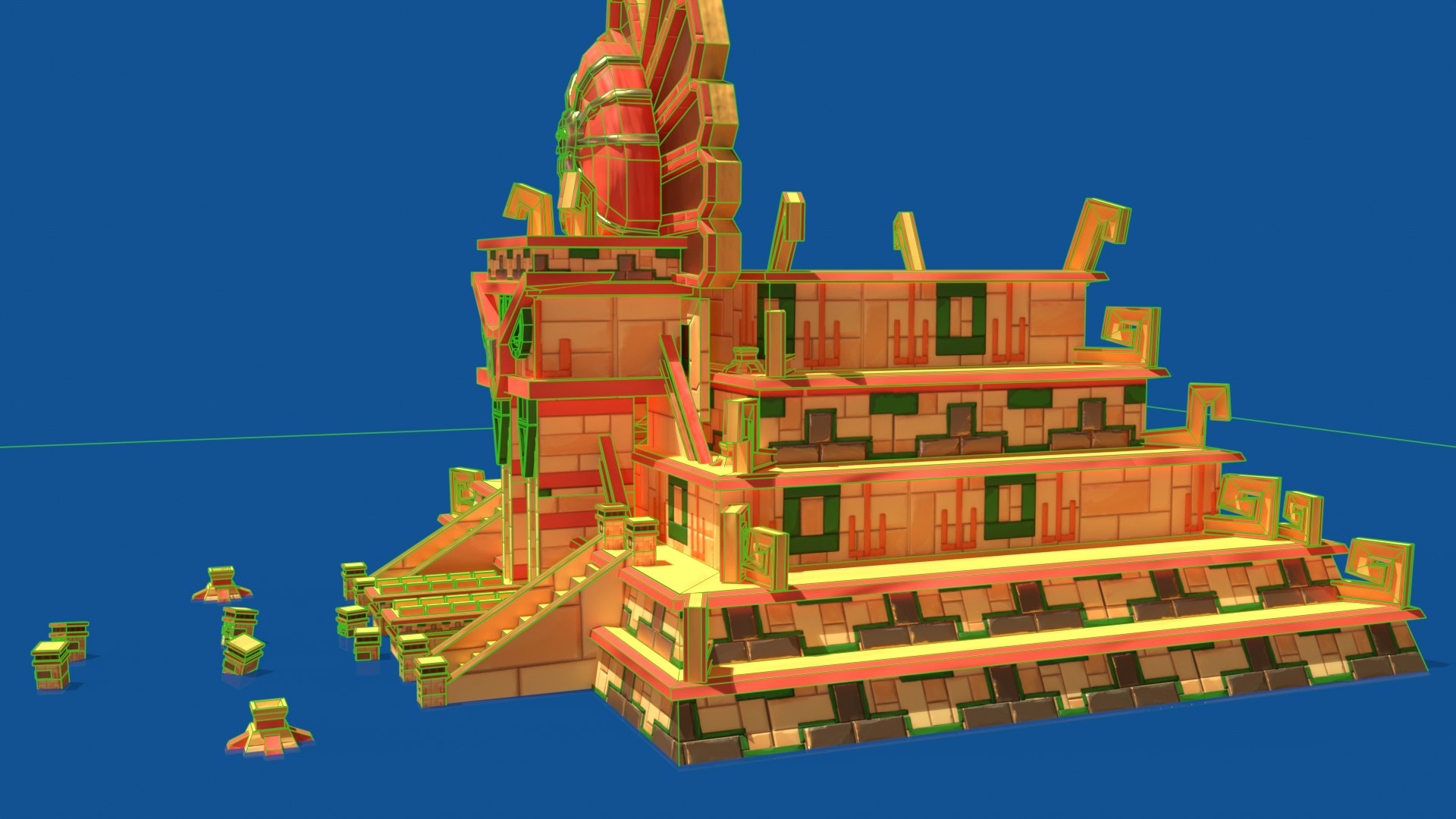 Stylized Incan Temple 3D - TurboSquid 2392749