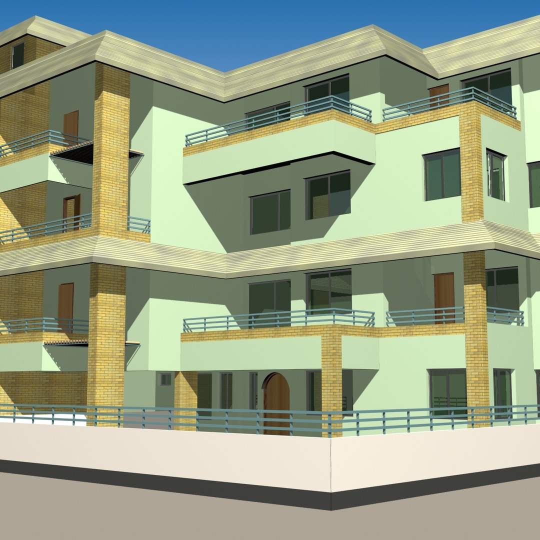 3ds Max Duplex Building