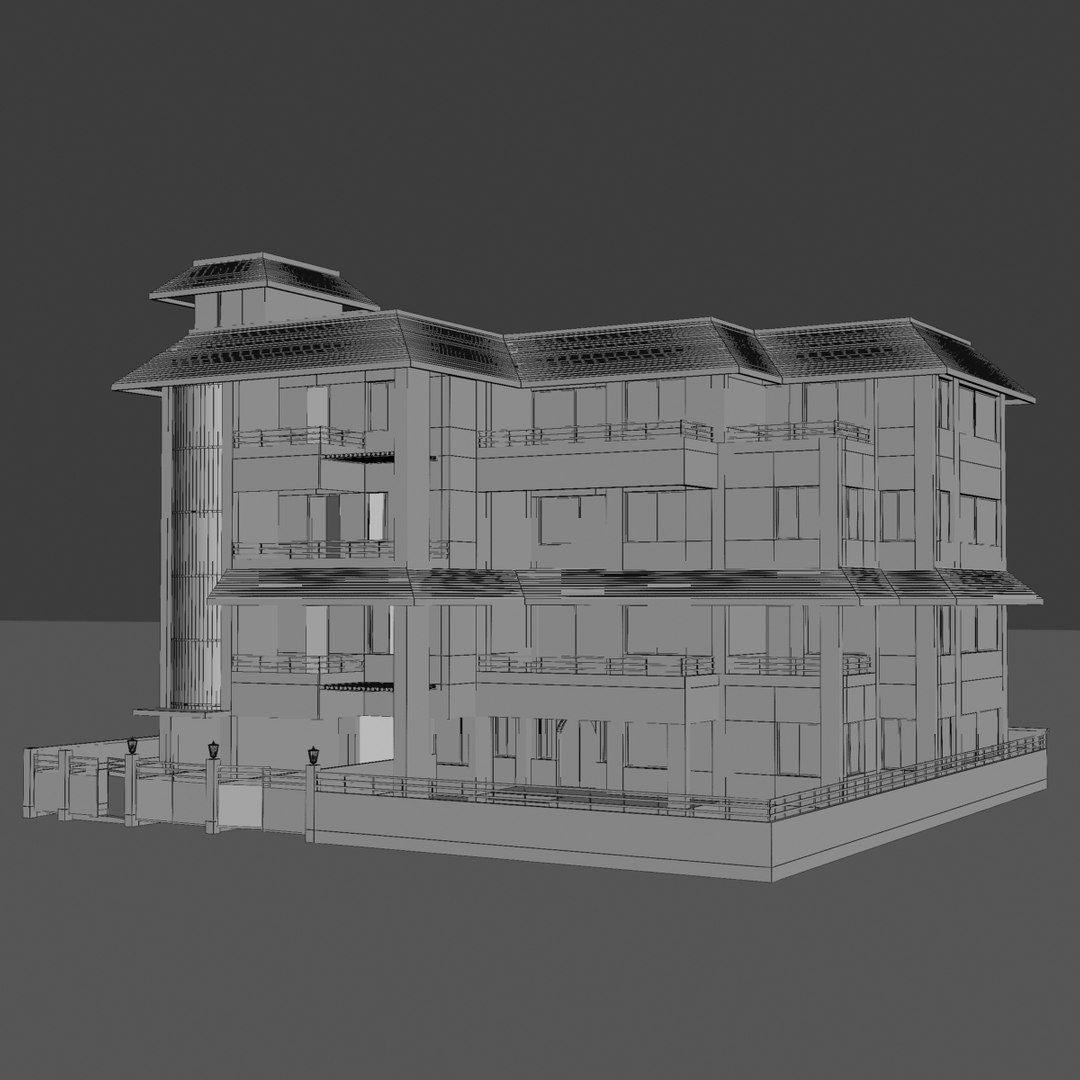 3ds Max Duplex Building