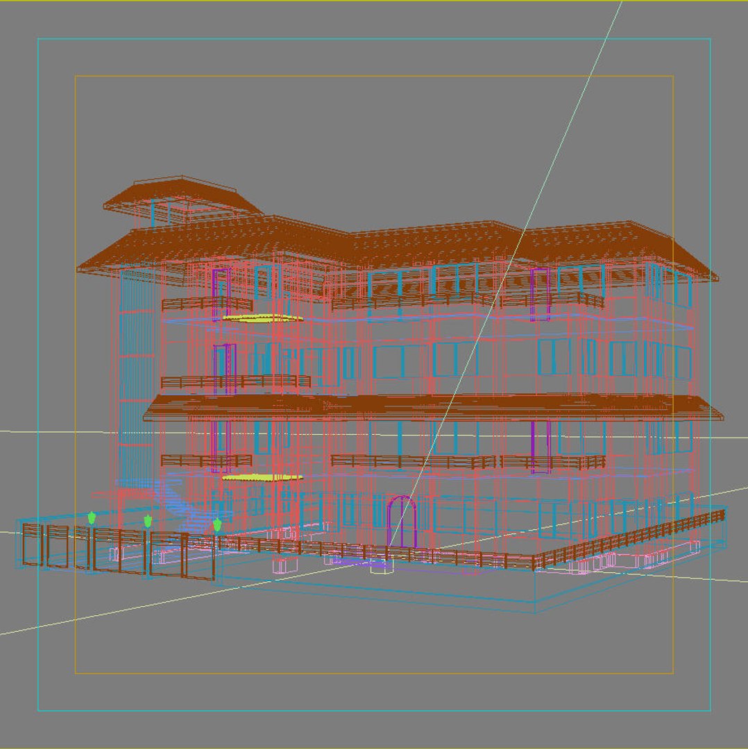 3ds Max Duplex Building