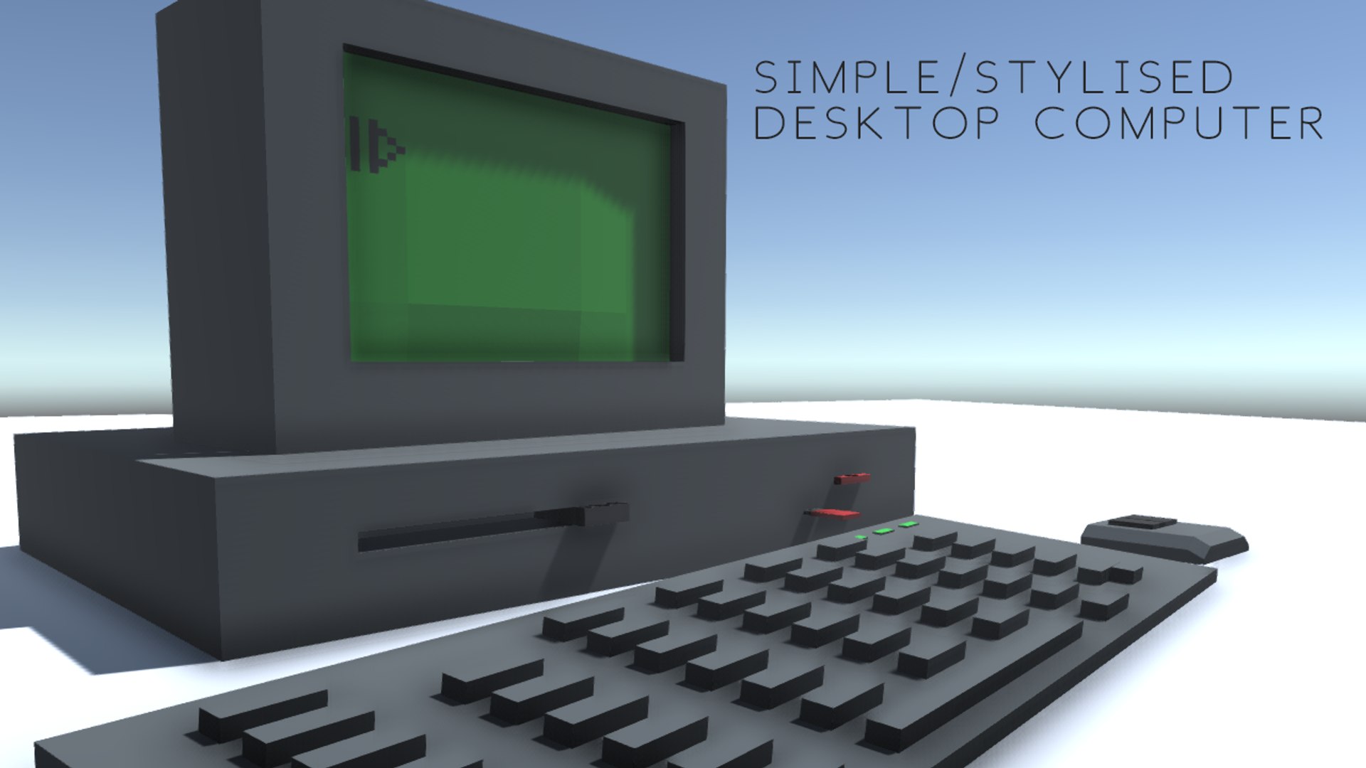 3D Simple Computer Stylized Model - TurboSquid 1263590