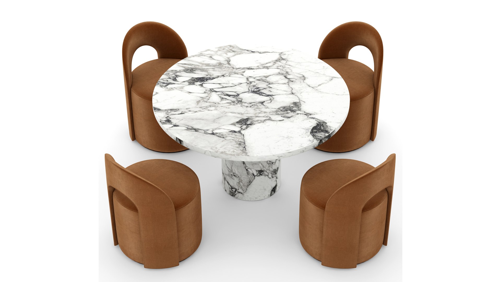 3D RH Table-Chair Collection - TurboSquid 2108583