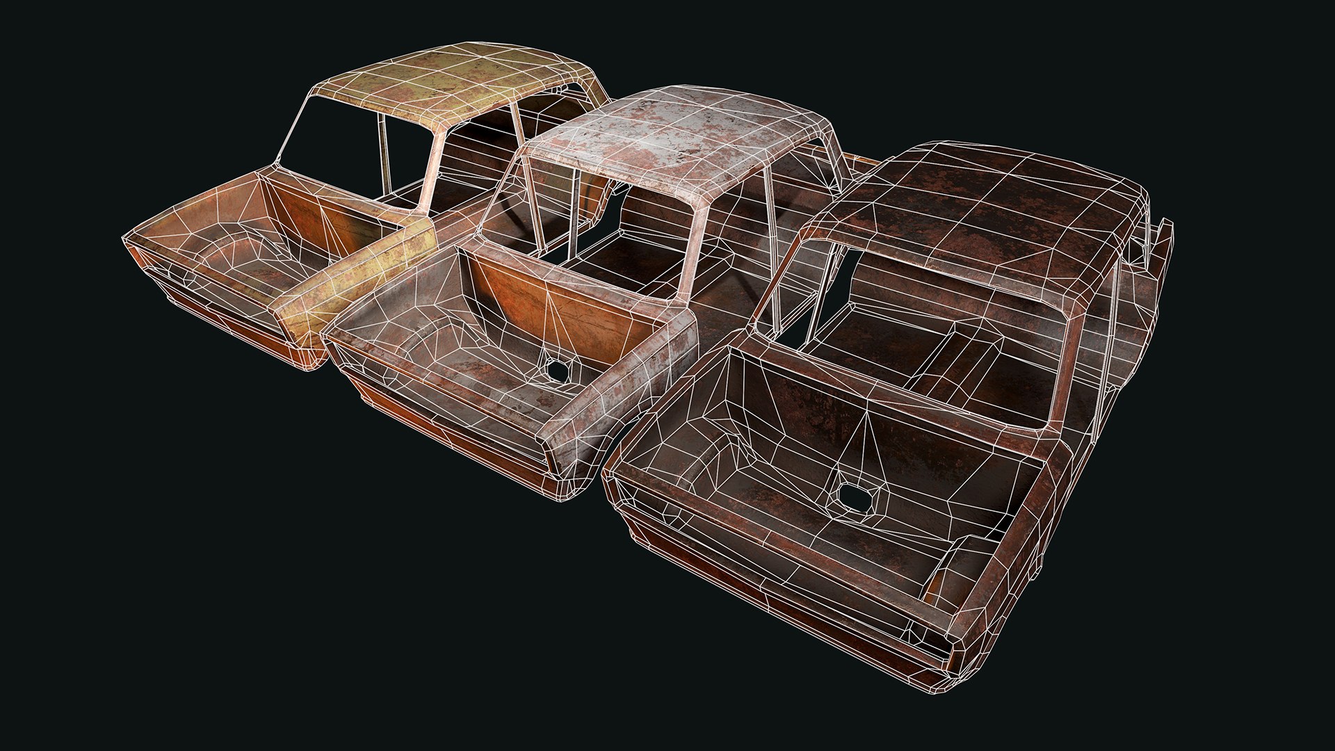 Old Car Body - 3D Model - TurboSquid 1659925