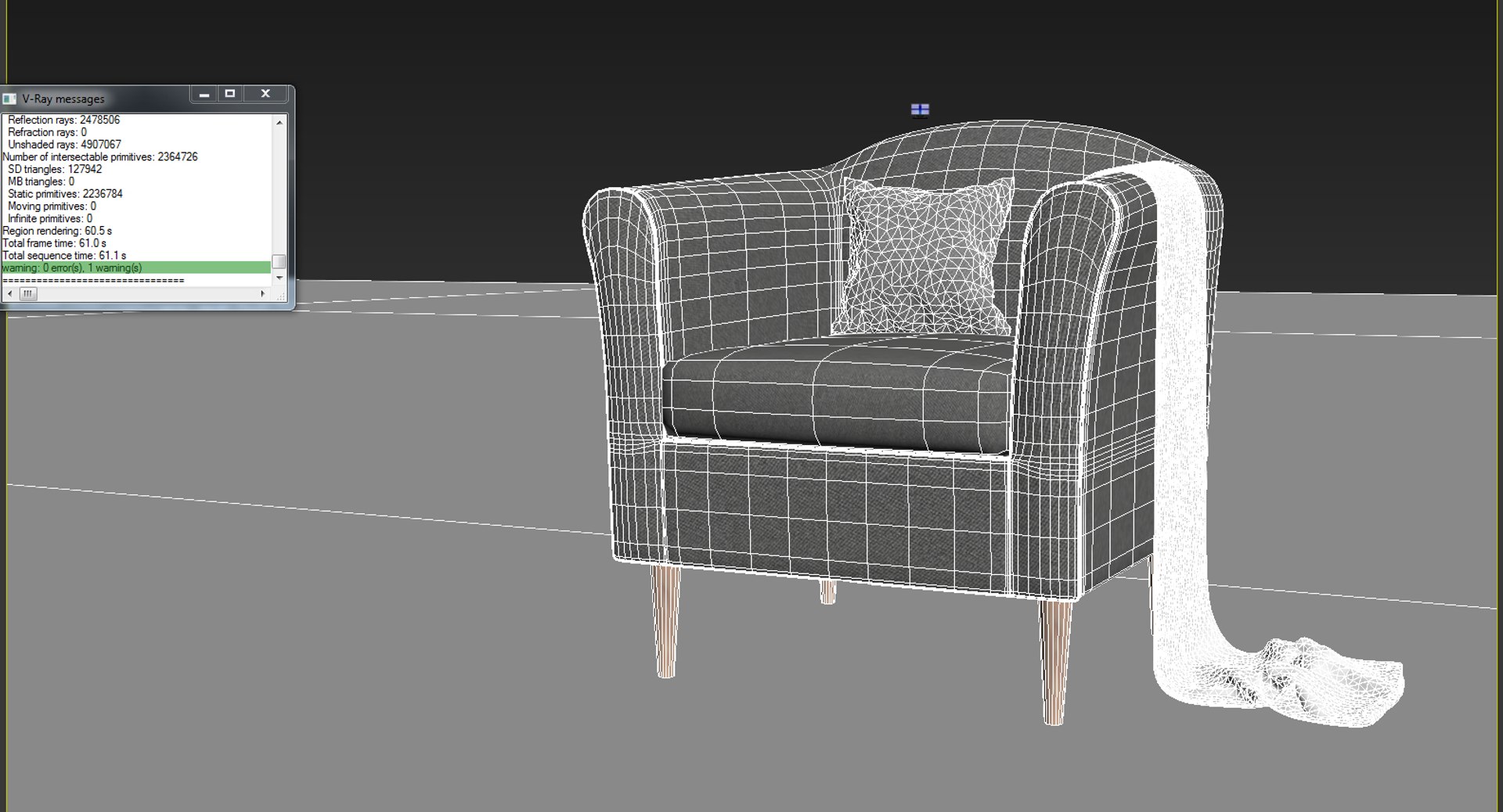 Modern Armchair Realistic 3d Model