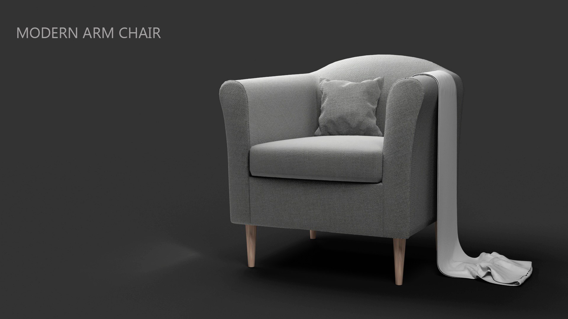 Modern Armchair Realistic 3d Model