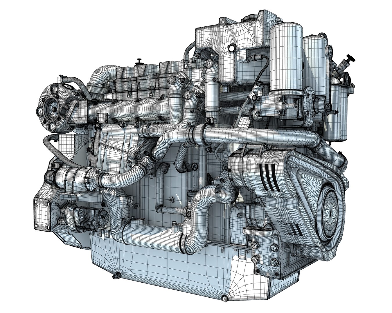3D Marine Propulsion Engine Model - TurboSquid 1224371