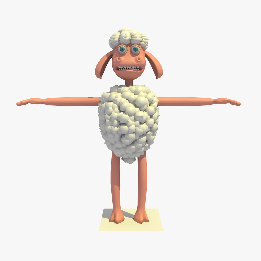 Cartoon Sheep 3d Model