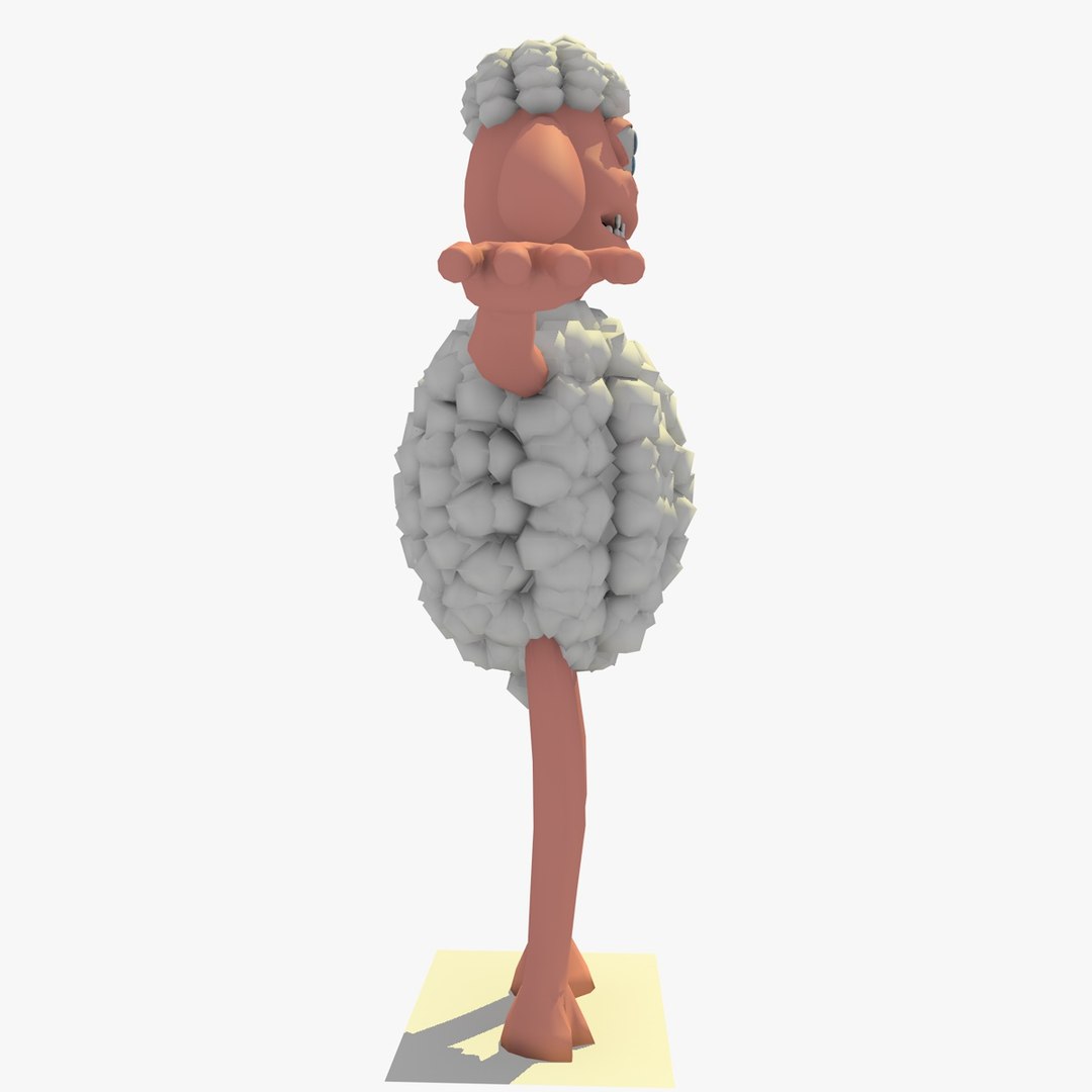 Cartoon Sheep 3d Model