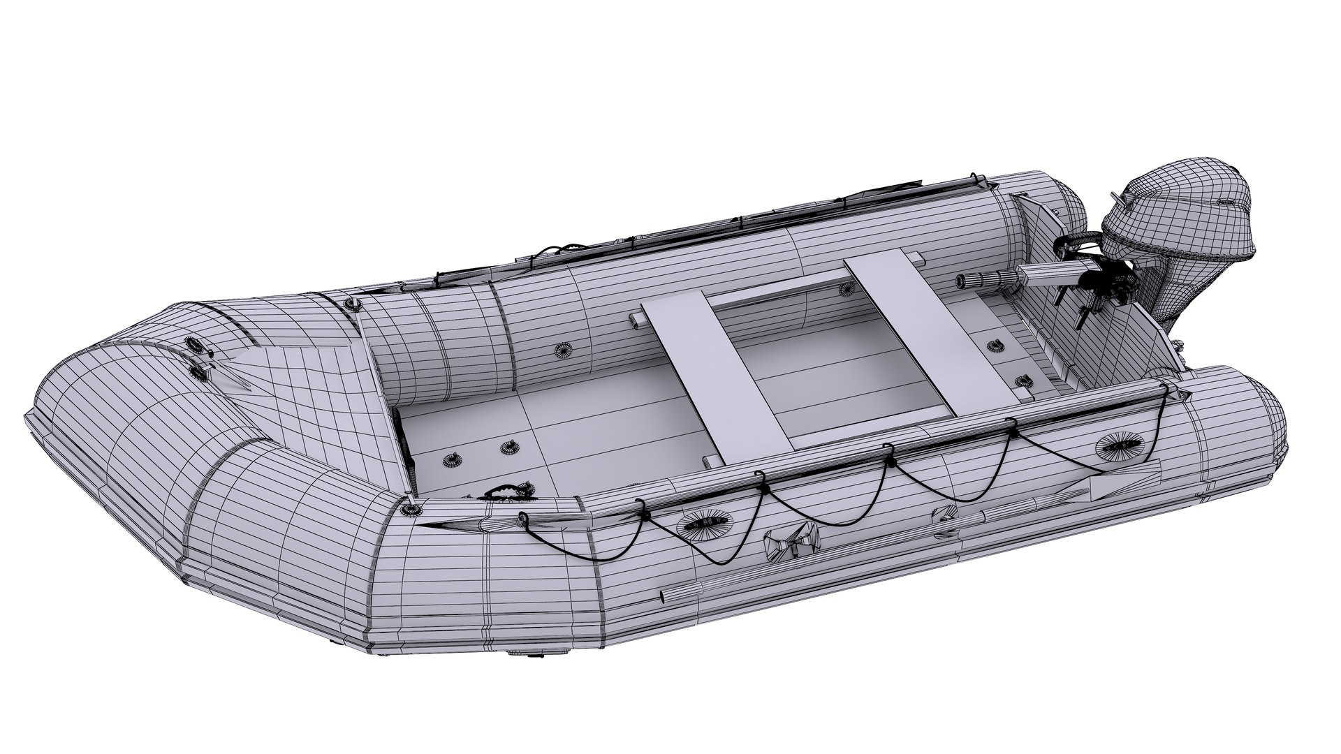Rigid-hulled Inflatable Boat 3D Model - TurboSquid 1925543