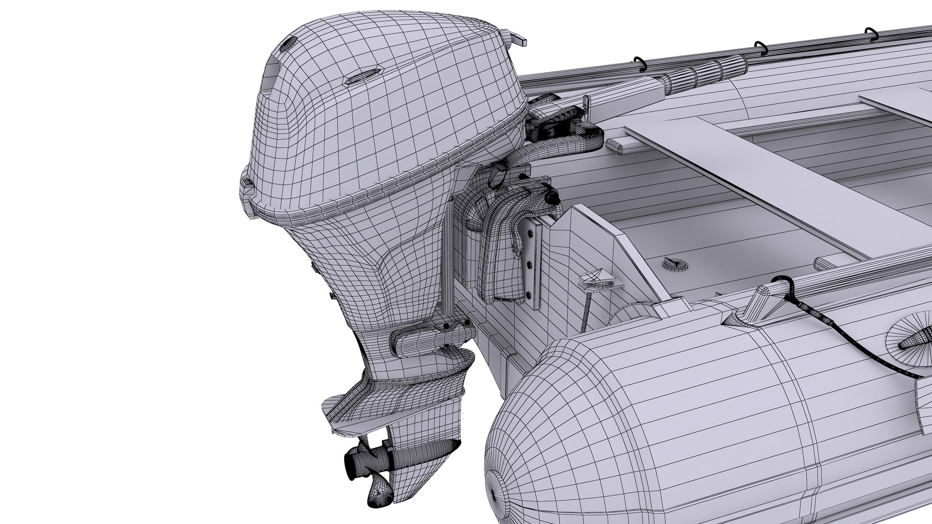 Rigid-hulled Inflatable Boat 3D Model - TurboSquid 1925543