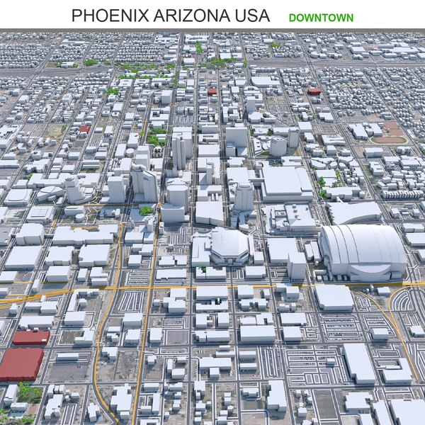 Phoenix Downtown Arizona USA model - TurboSquid 1989728