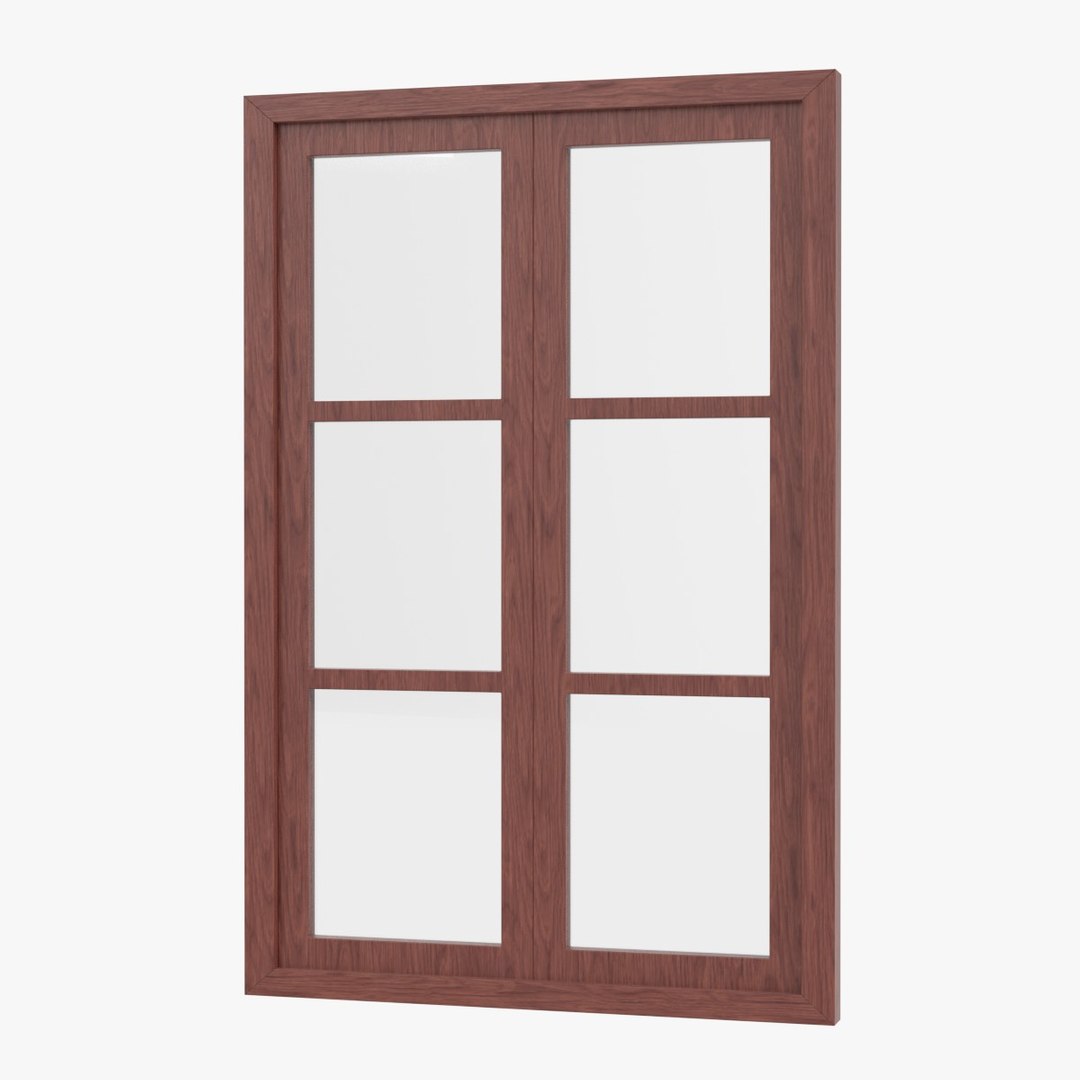 3D Panel Double Window - TurboSquid 1710658