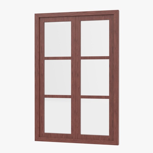 3D panel double window - TurboSquid 1710658