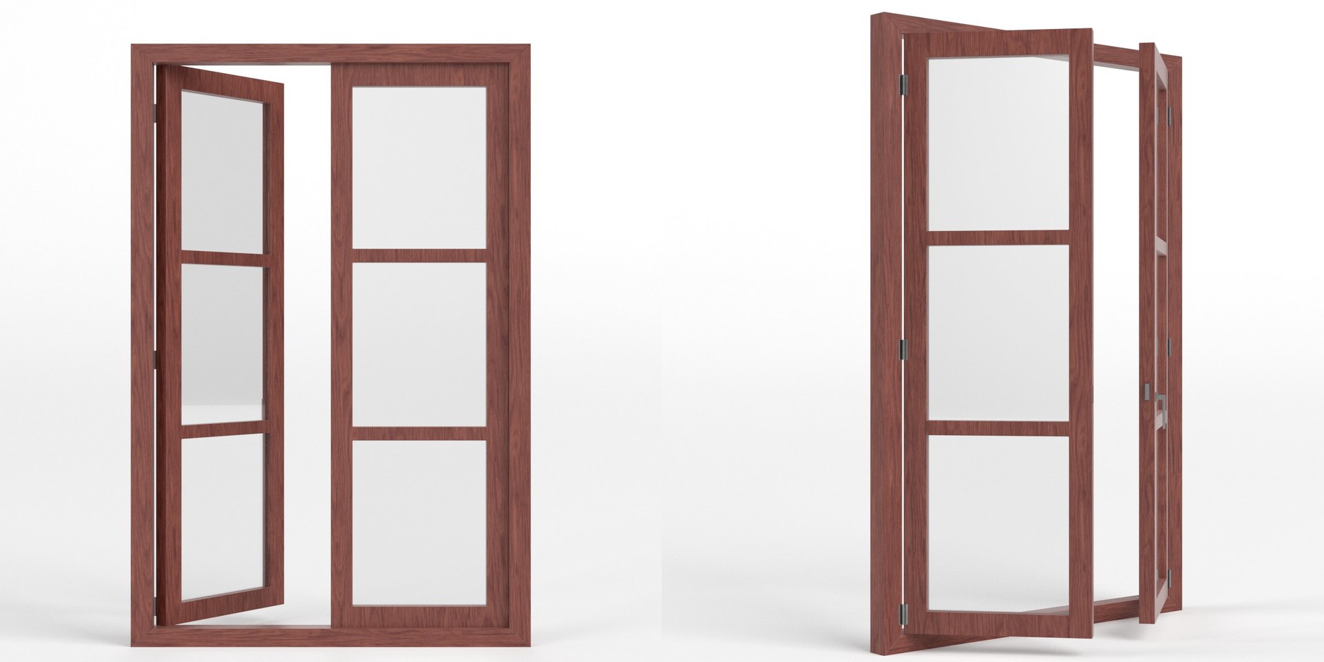 3D Panel Double Window - TurboSquid 1710658