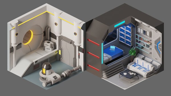 Low poly interior 5 3D - TurboSquid 1781030