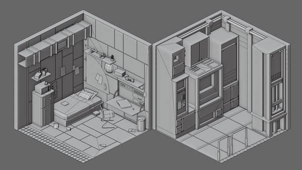 Low poly interior 5 3D - TurboSquid 1781030