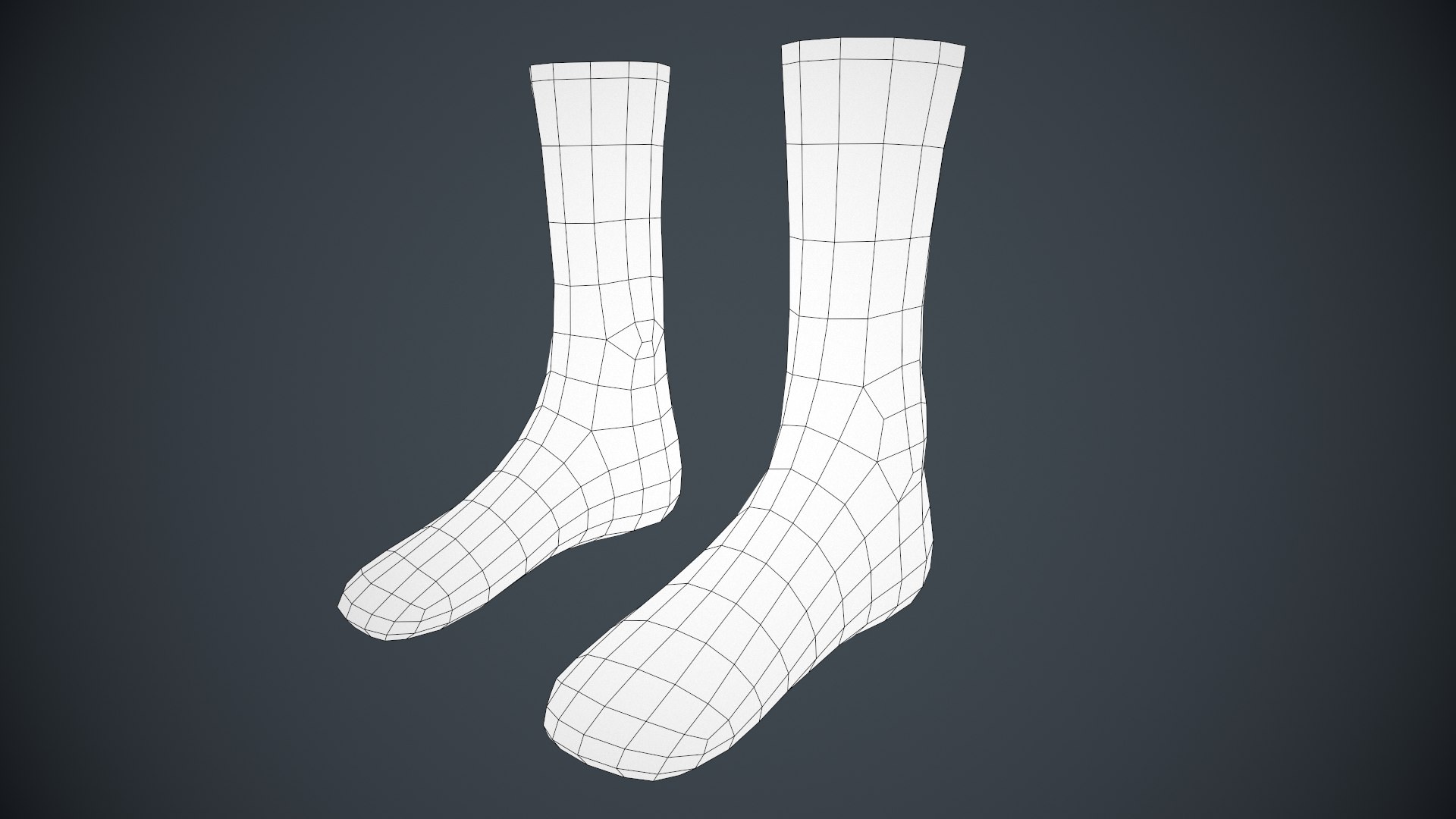 3D model White Socks Style 3 - TurboSquid 1986905