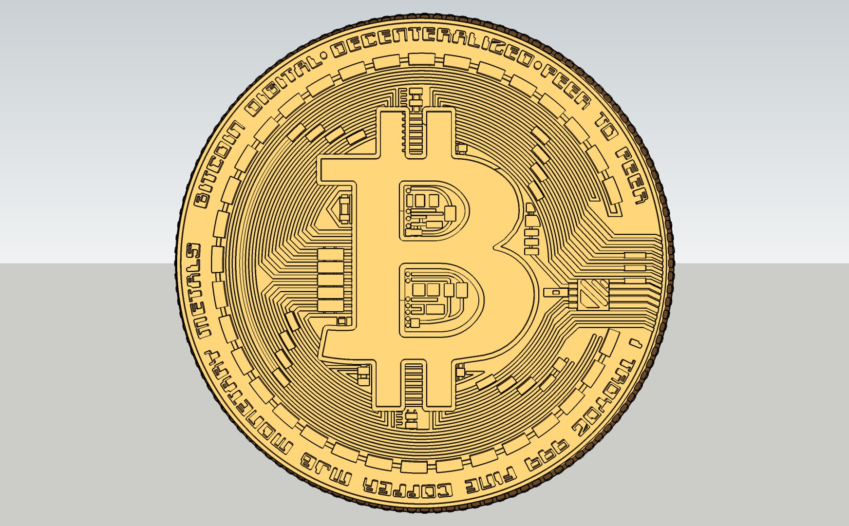 3D Bitcoin Coin Model - TurboSquid 1370149