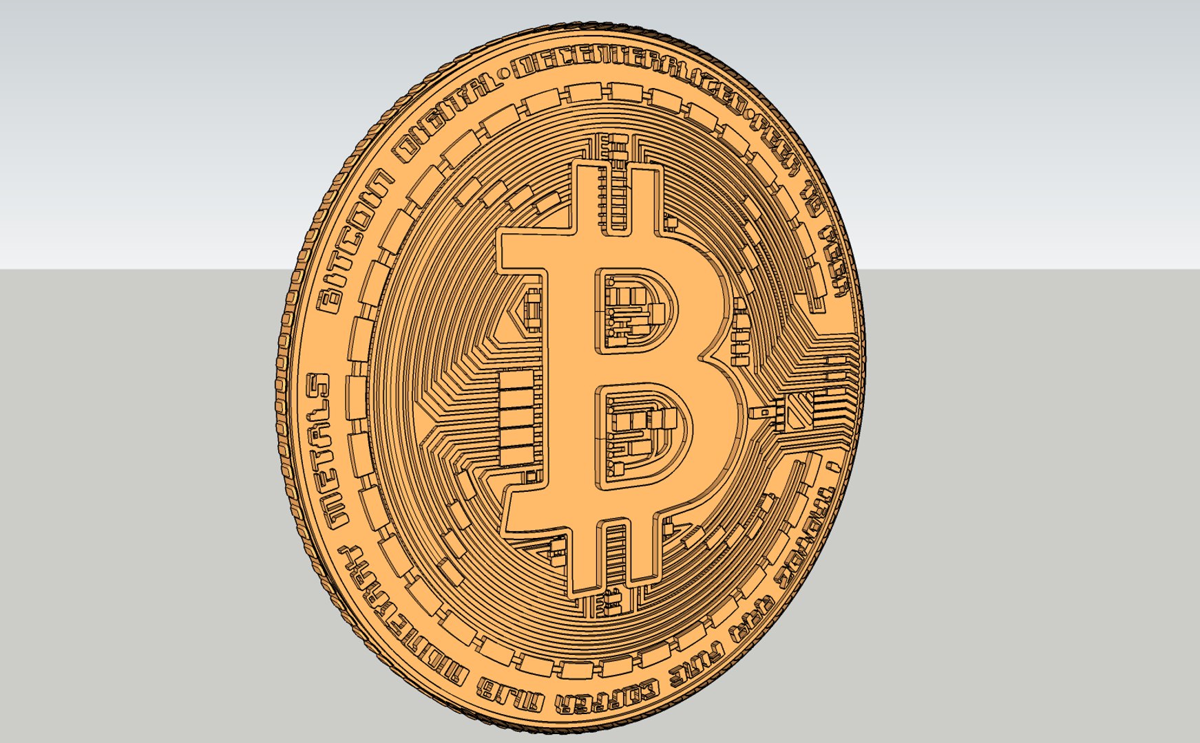 3D Bitcoin Coin Model - TurboSquid 1370149