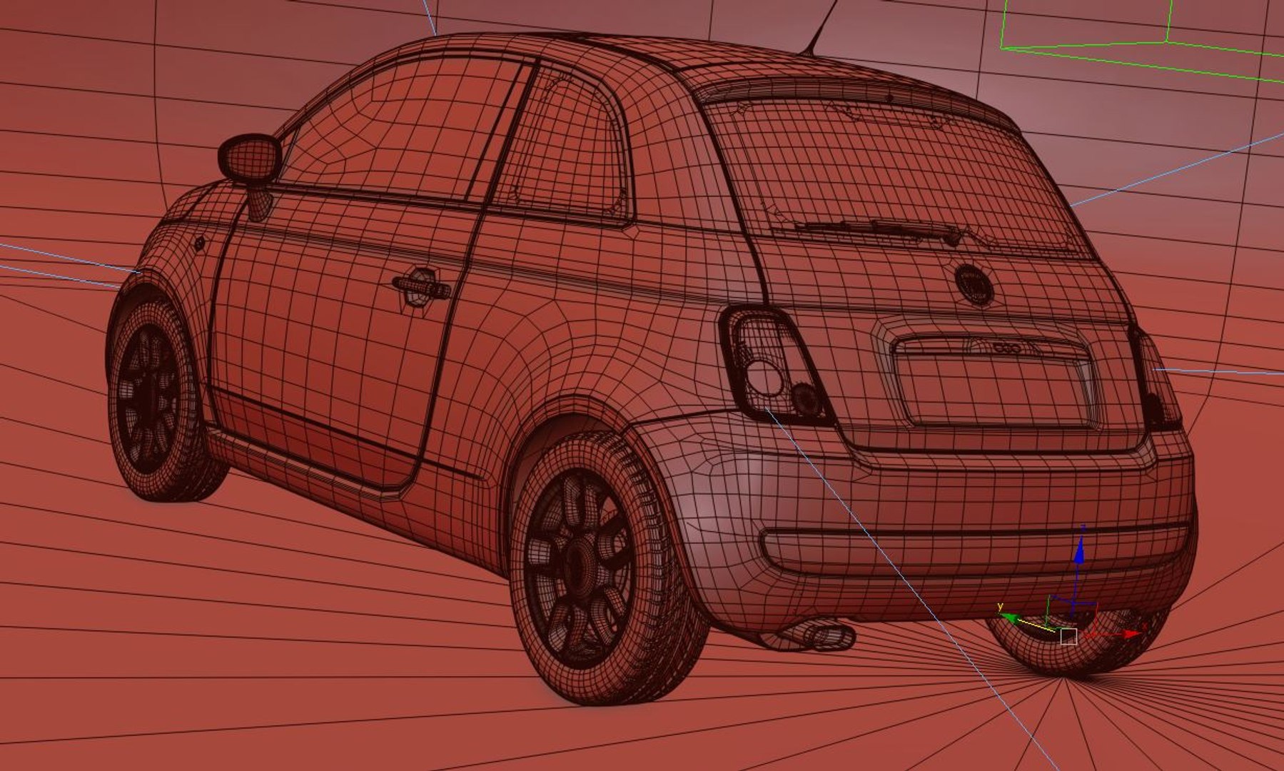 Fiat 500 3D Model - TurboSquid 2203950