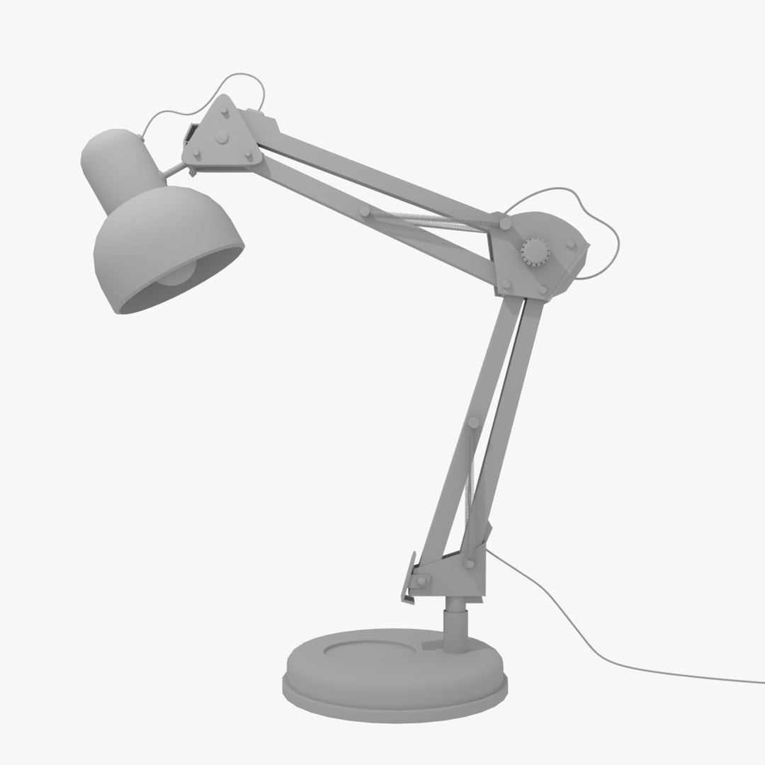3D DESKTOP LAMP WITH LIGHTBULB model - TurboSquid 1994204