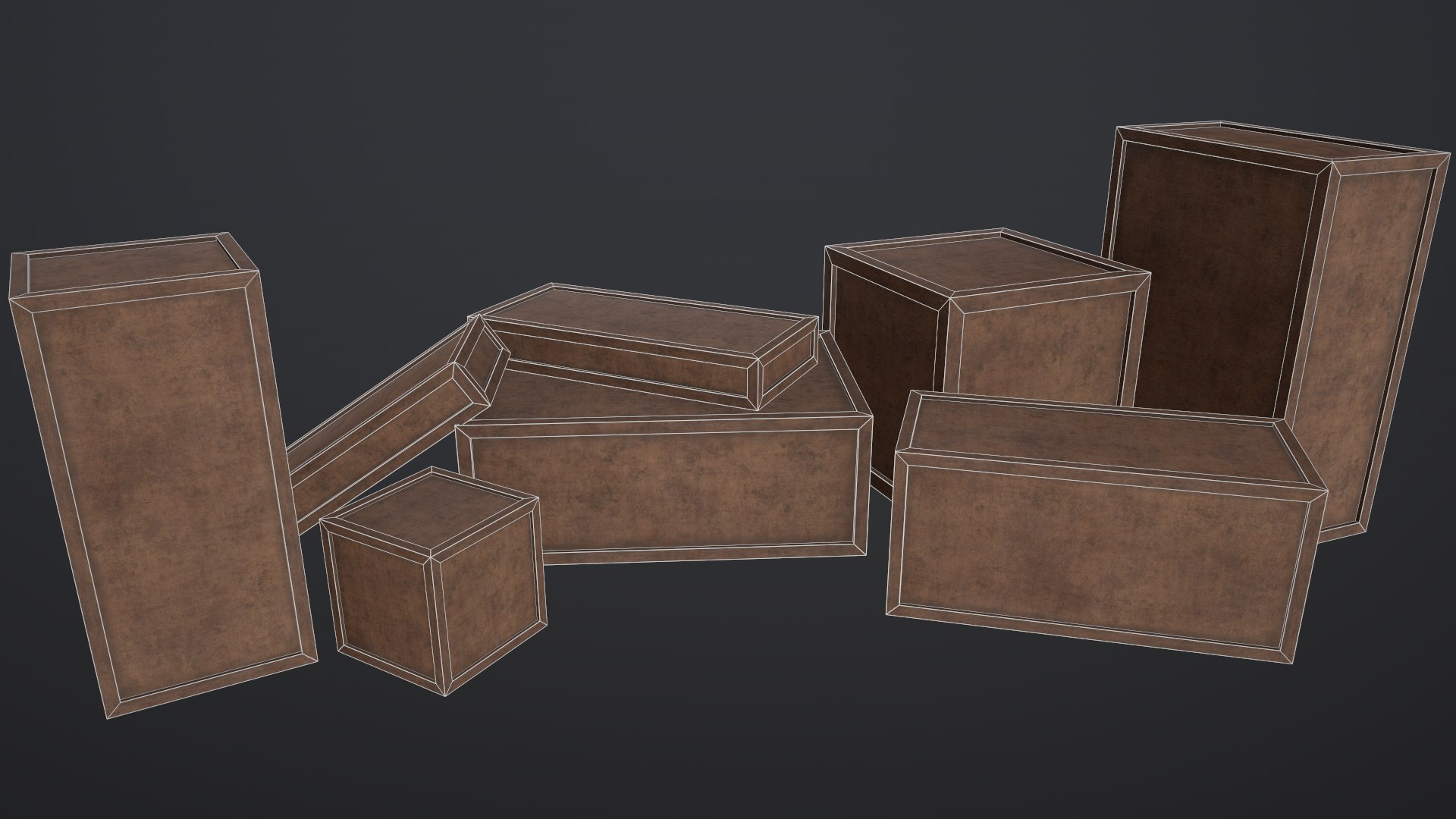3D Wooden Cargo Box - TurboSquid 1871995