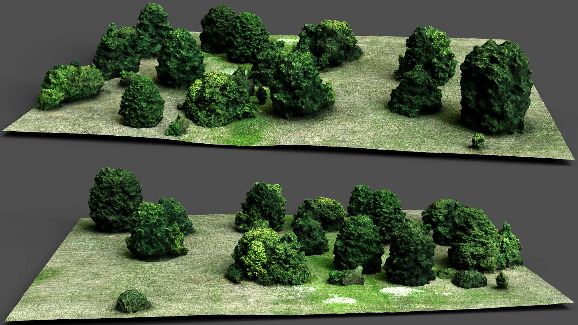 3D Trees Terrain Area Pt3 Lowpoly Drone Photogrammetry - TurboSquid 2338730