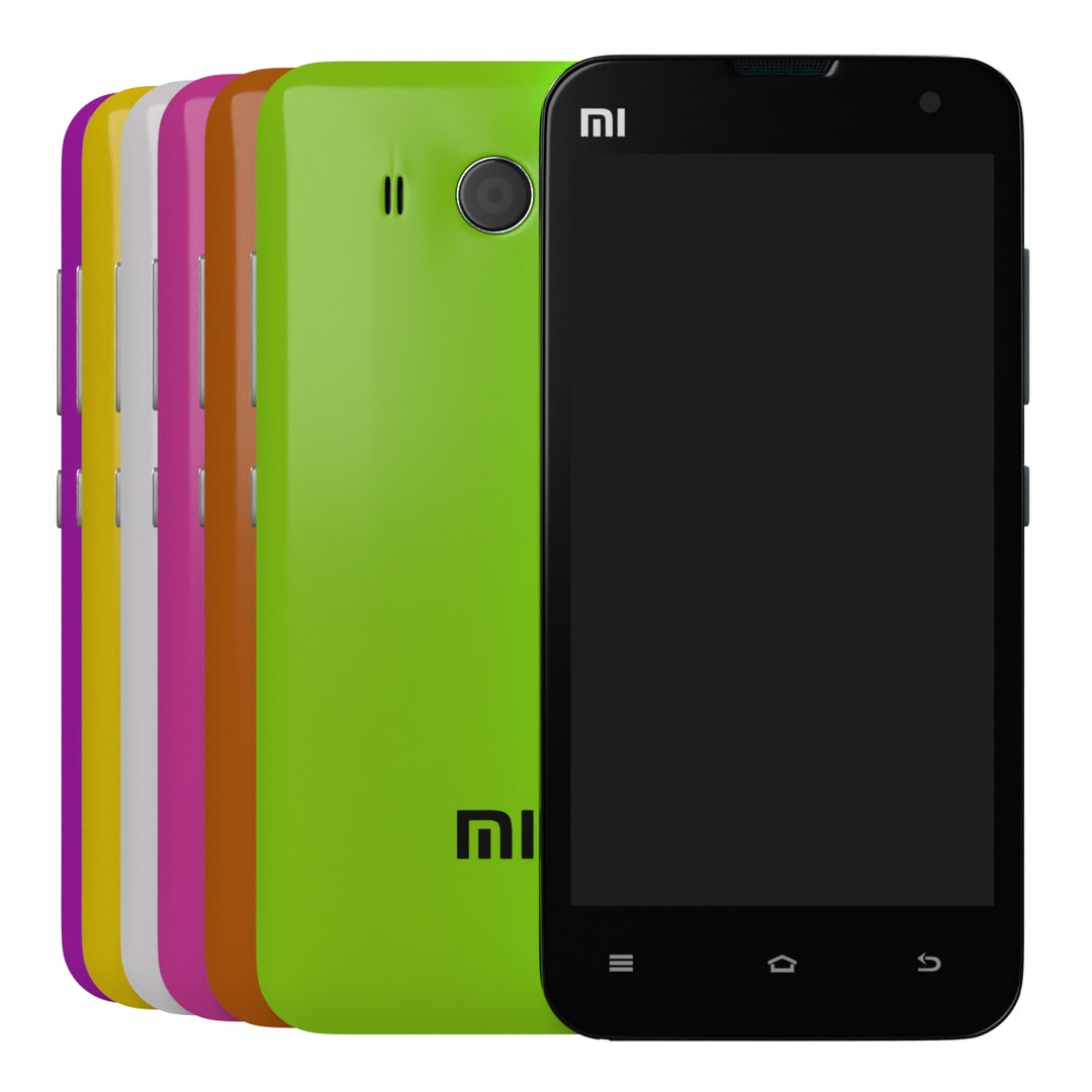 3D Xiaomi Mi 2S All colors model - TurboSquid 1910499
