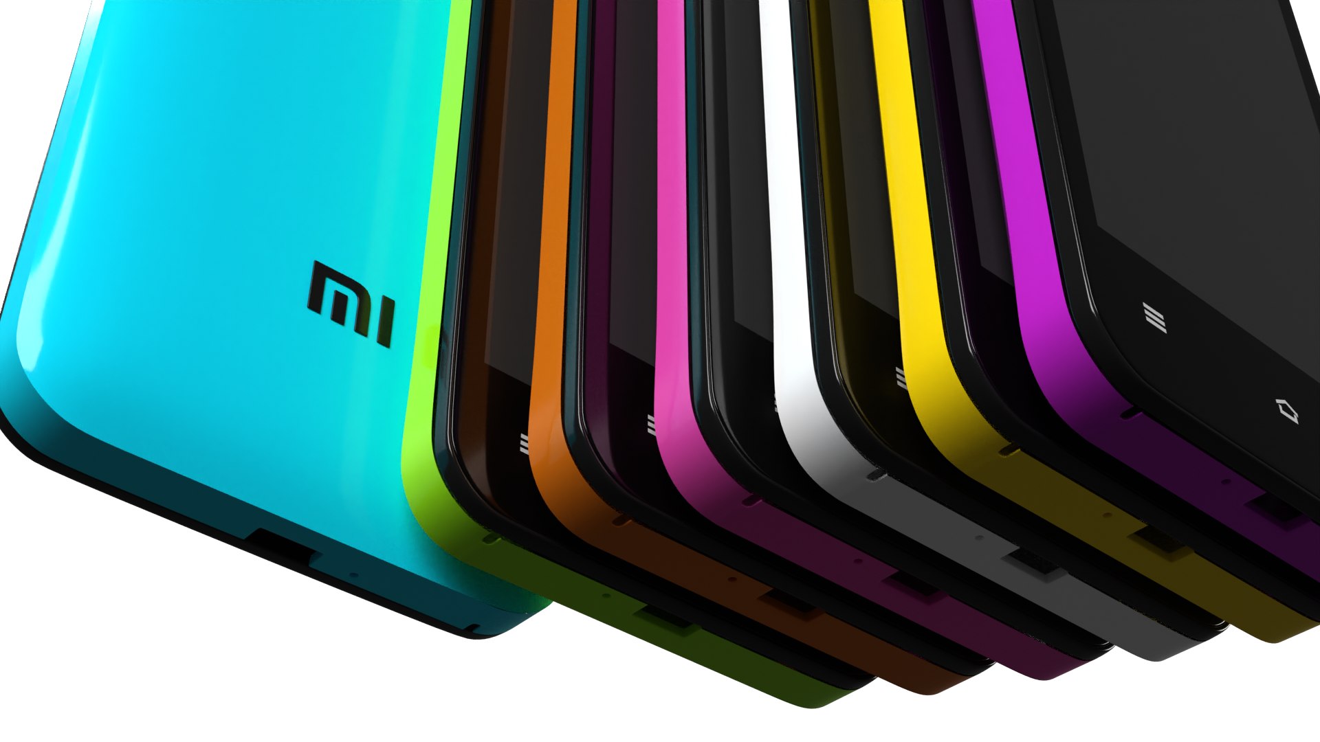 3D Xiaomi Mi 2S All colors model - TurboSquid 1910499