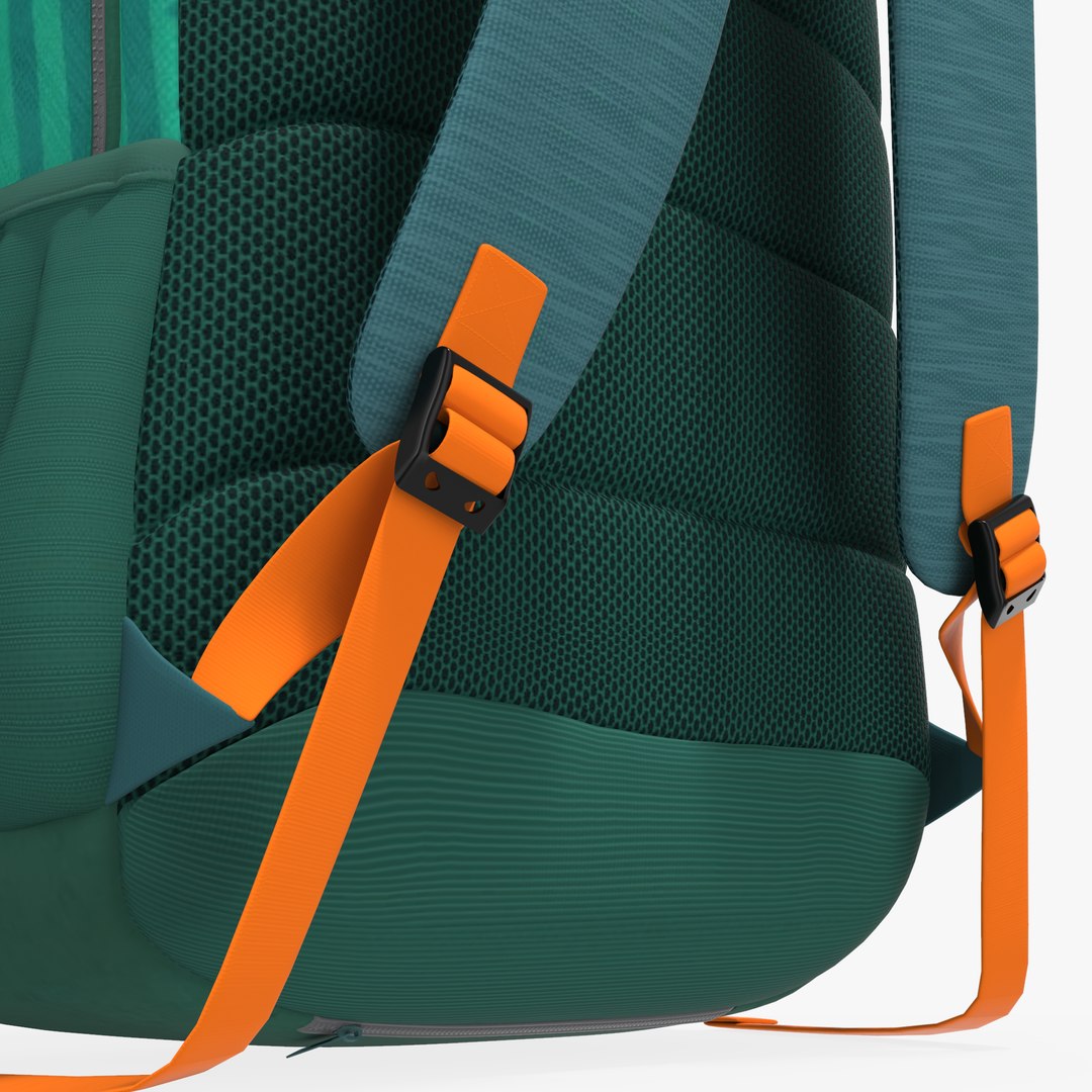 Green Colour Backpack Model - TurboSquid 1989807