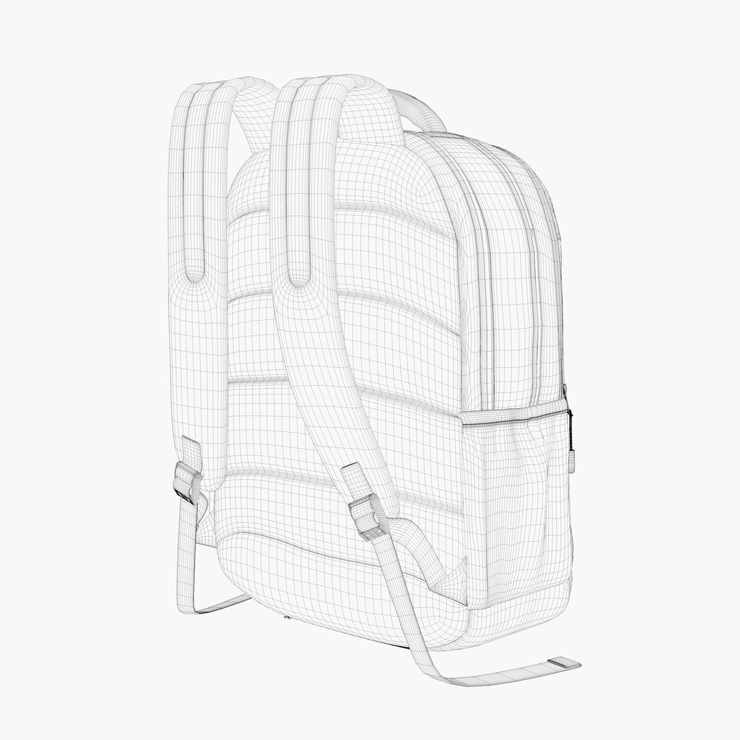 Green Colour Backpack Model - TurboSquid 1989807