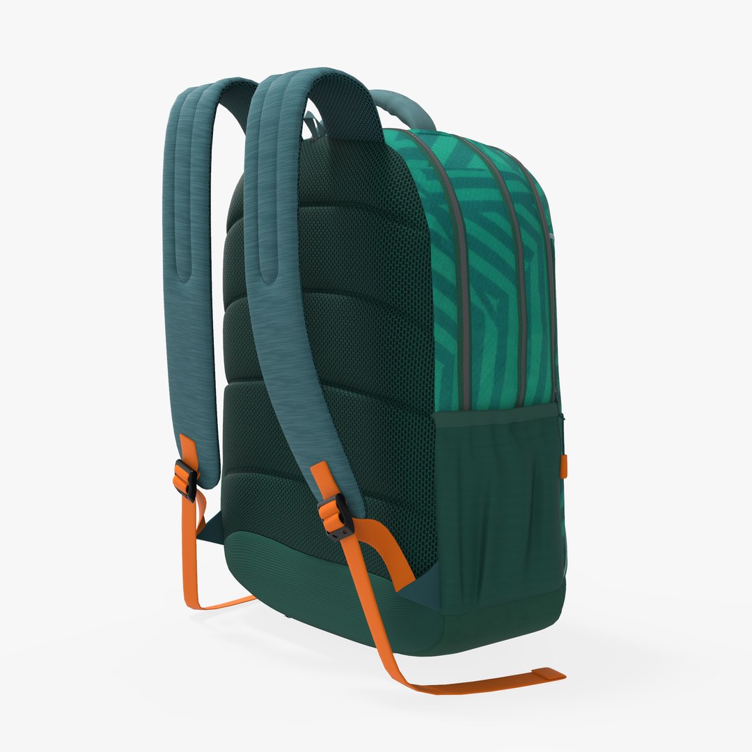 Green Colour Backpack Model - TurboSquid 1989807