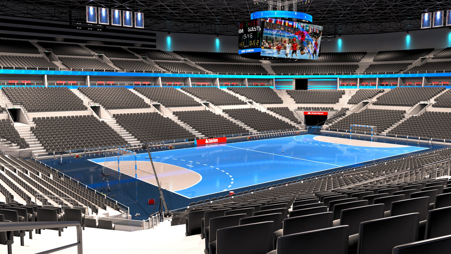 Handball arena ball 3D model - TurboSquid 1551209