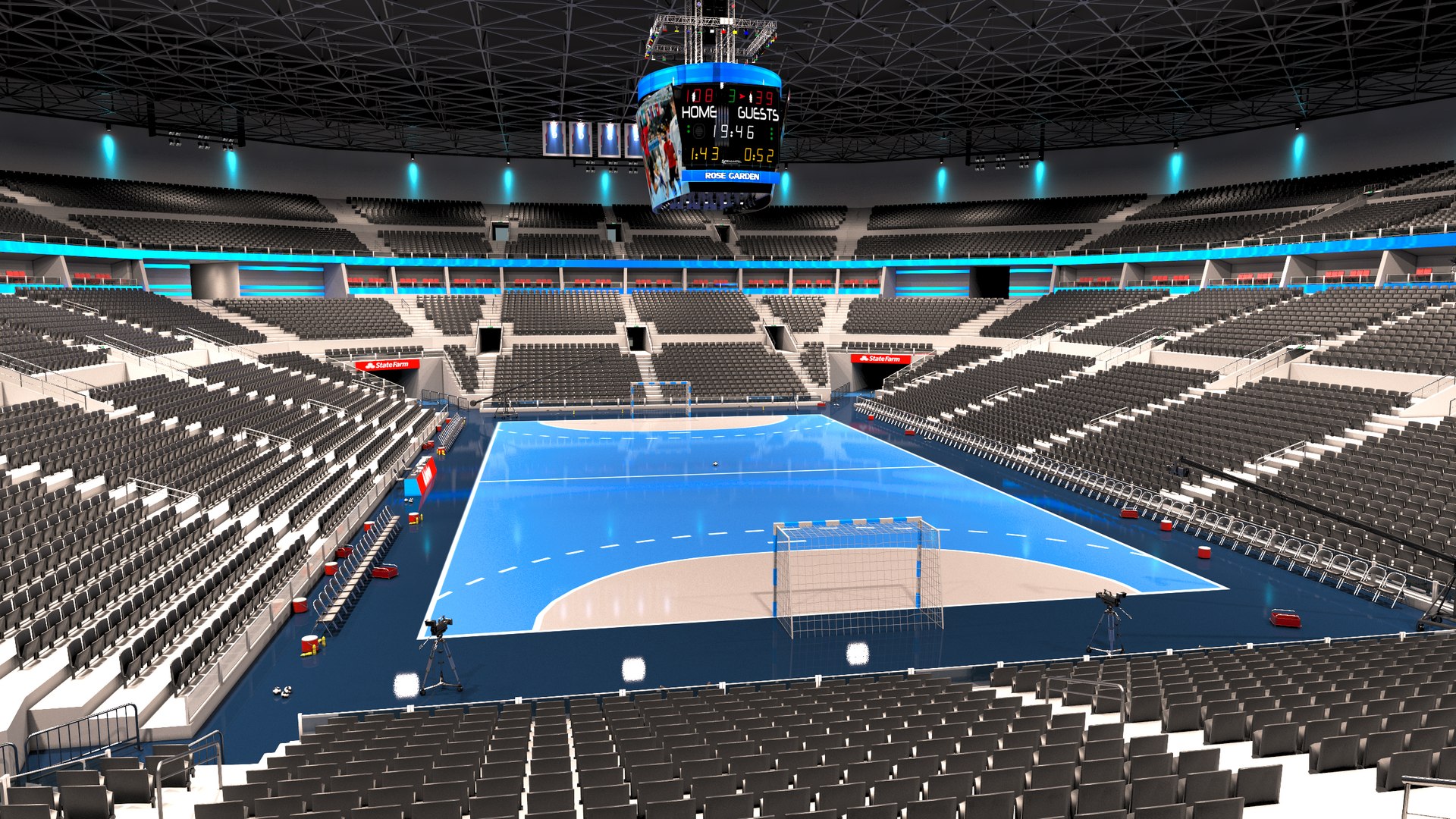 Handball arena ball 3D model - TurboSquid 1551209
