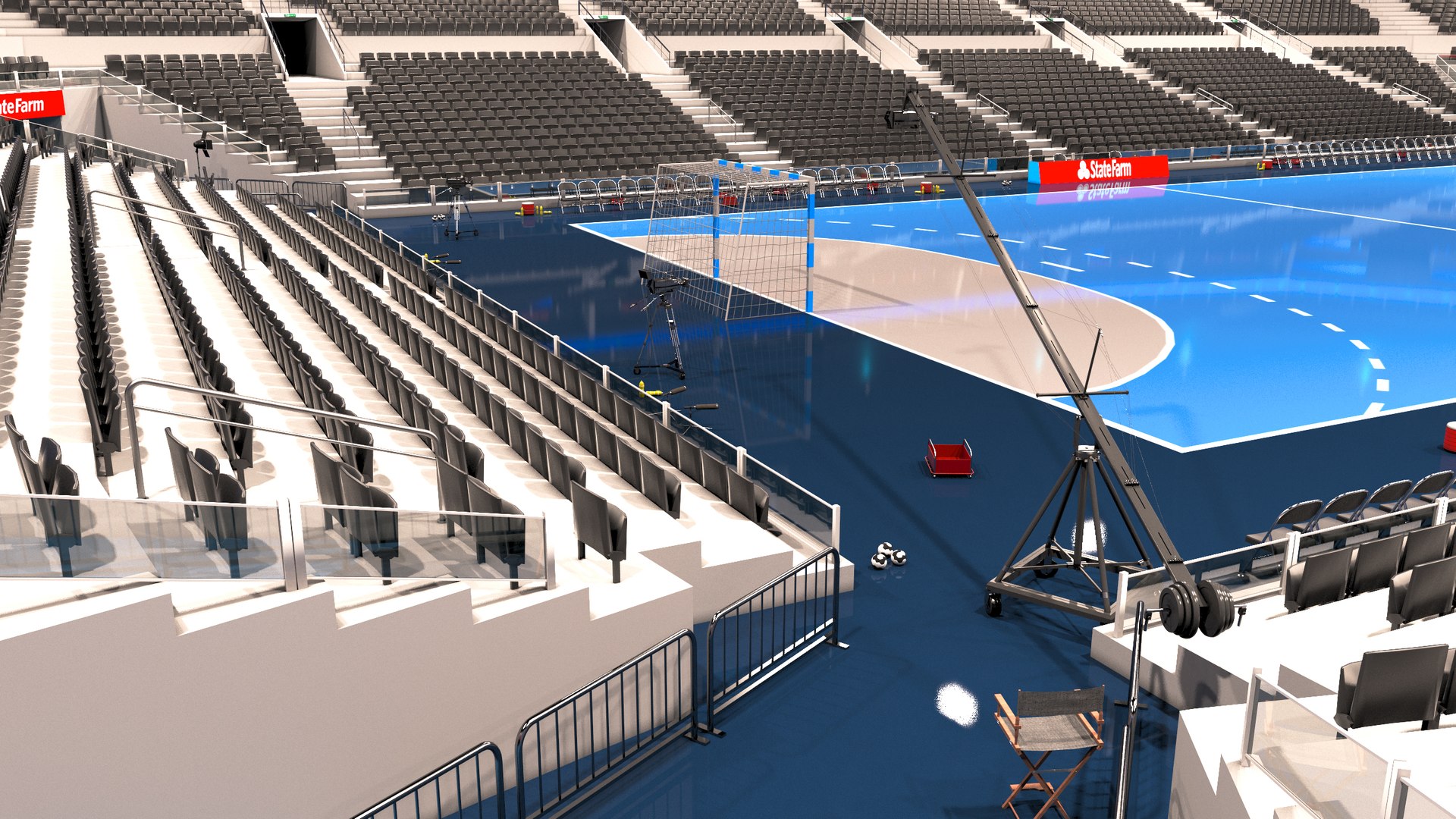 Handball arena ball 3D model - TurboSquid 1551209