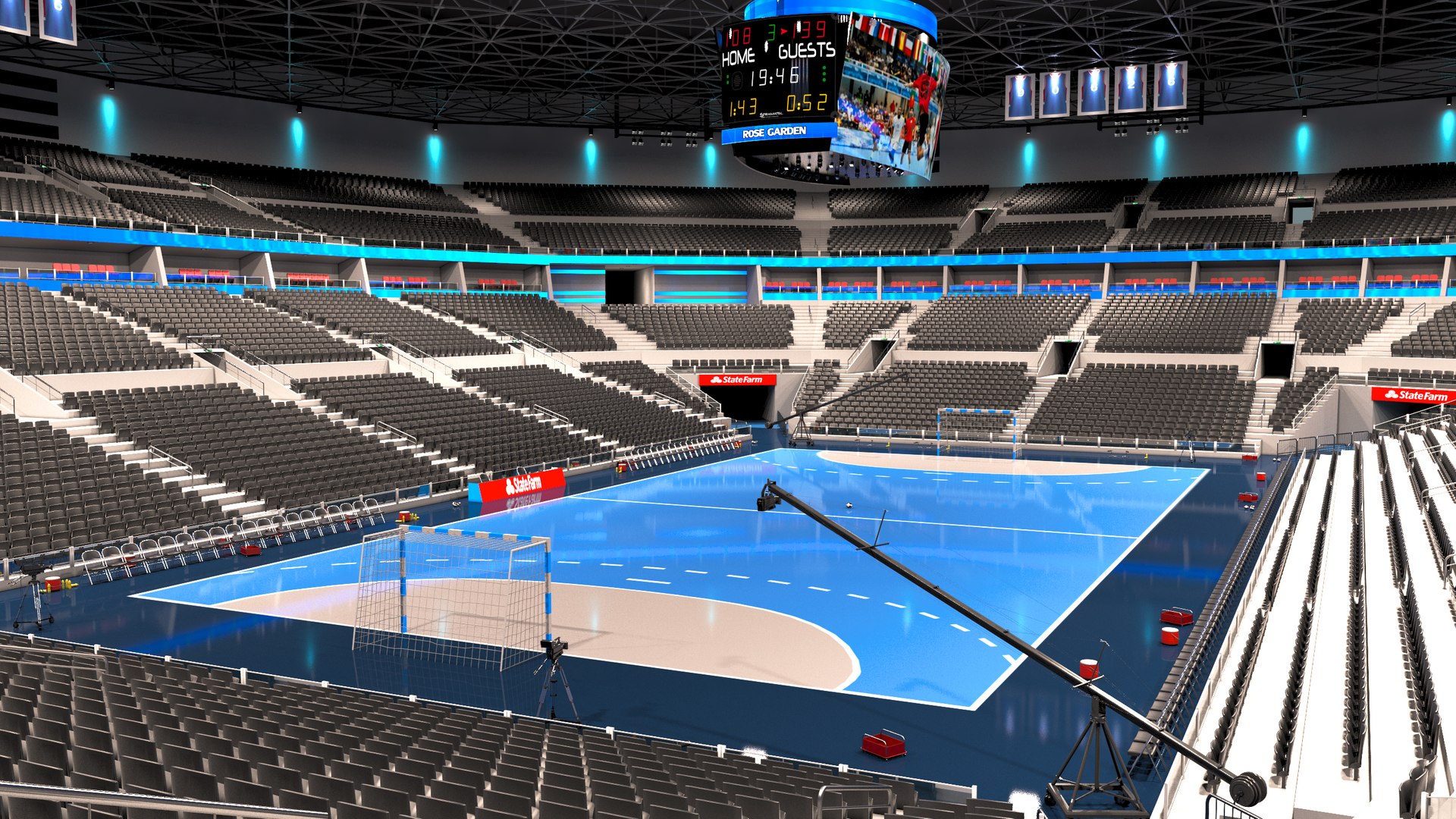 Handball arena ball 3D model - TurboSquid 1551209