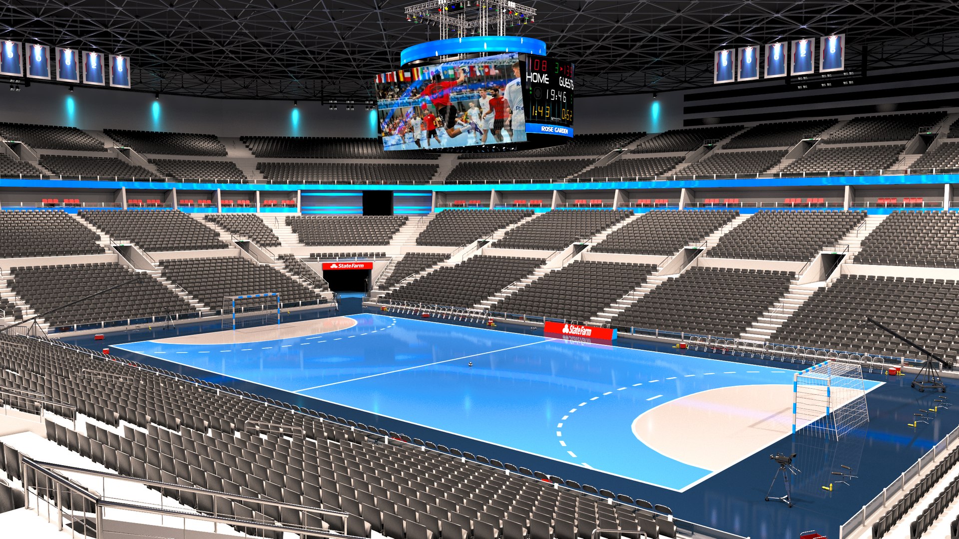 Handball arena ball 3D model - TurboSquid 1551209