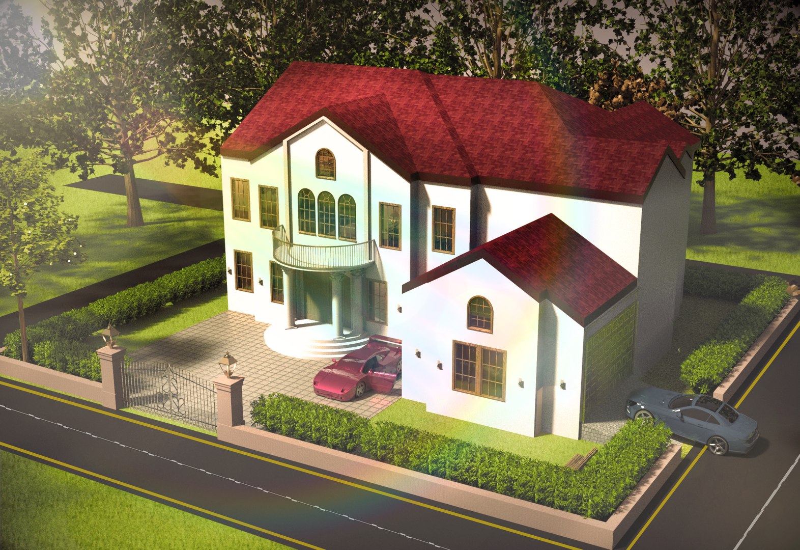 Family House 3D Model - TurboSquid 1920116