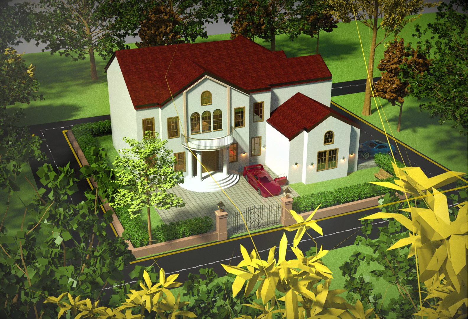 Family House 3D Model - TurboSquid 1920116