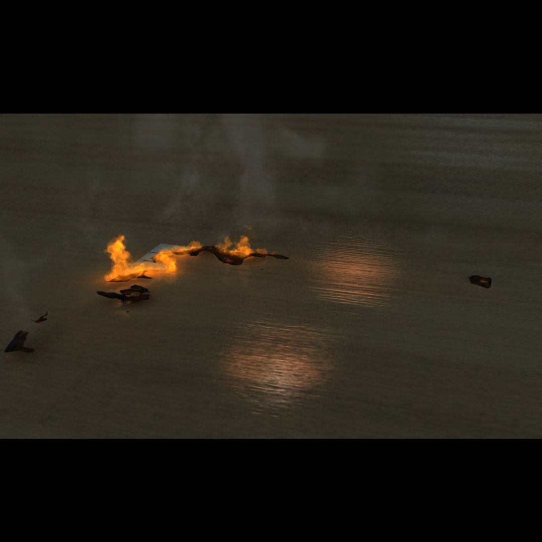 3d Model Of Fumefx Burning Paper