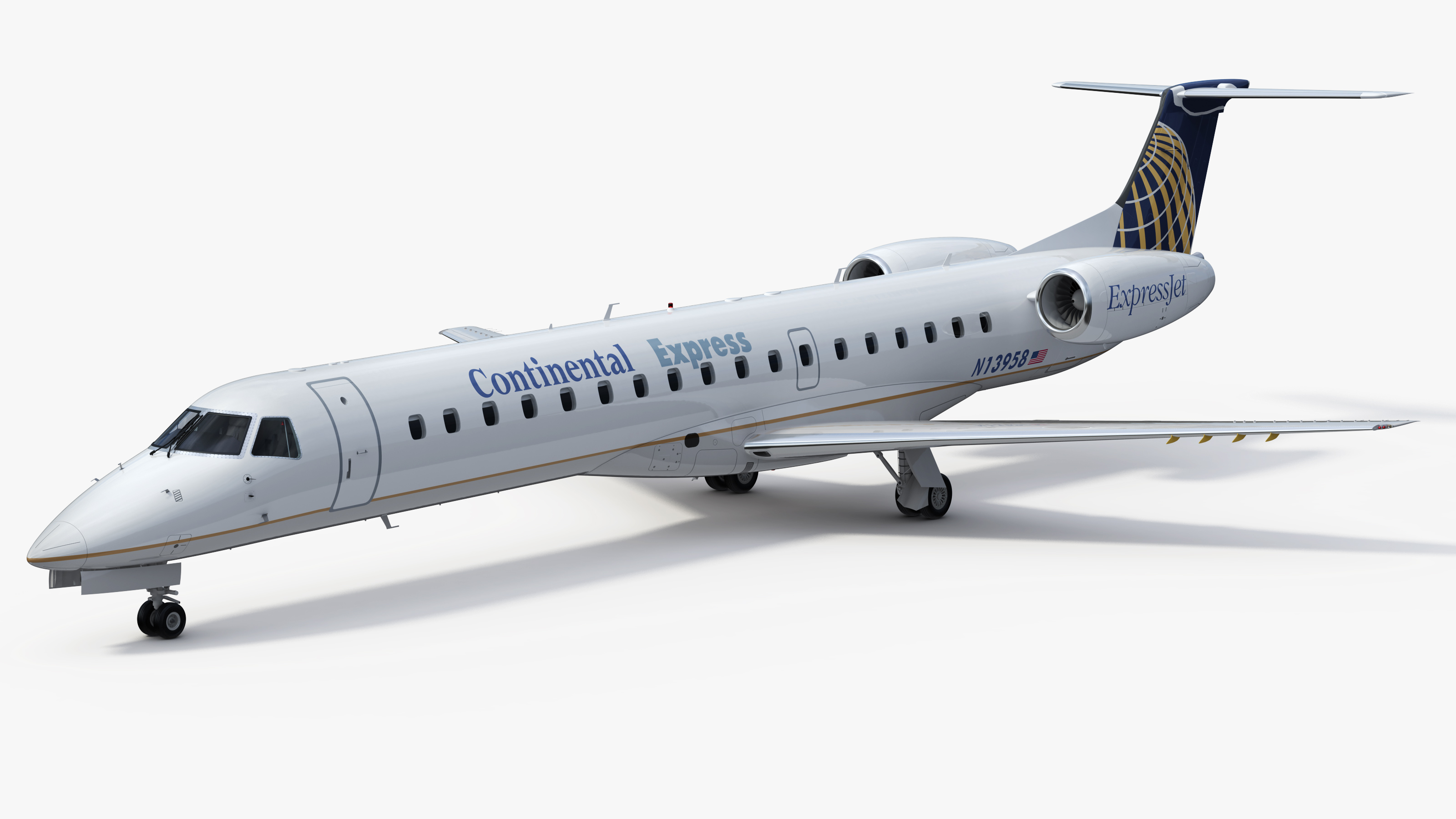 Embraer ERJ145 Regional Jet Continental Express Modelo 3D - TurboSquid ...