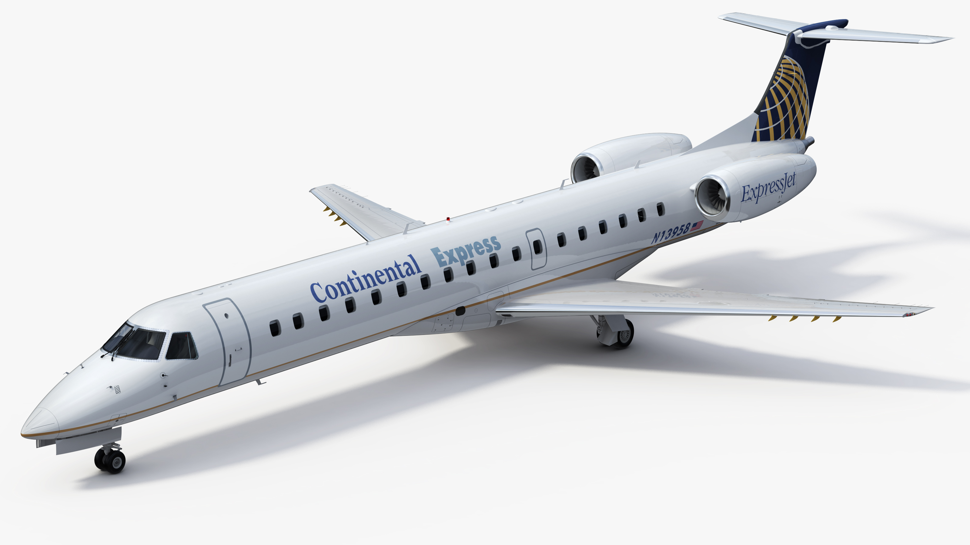Embraer ERJ145 Regional Jet Continental Express Modelo 3D - TurboSquid ...